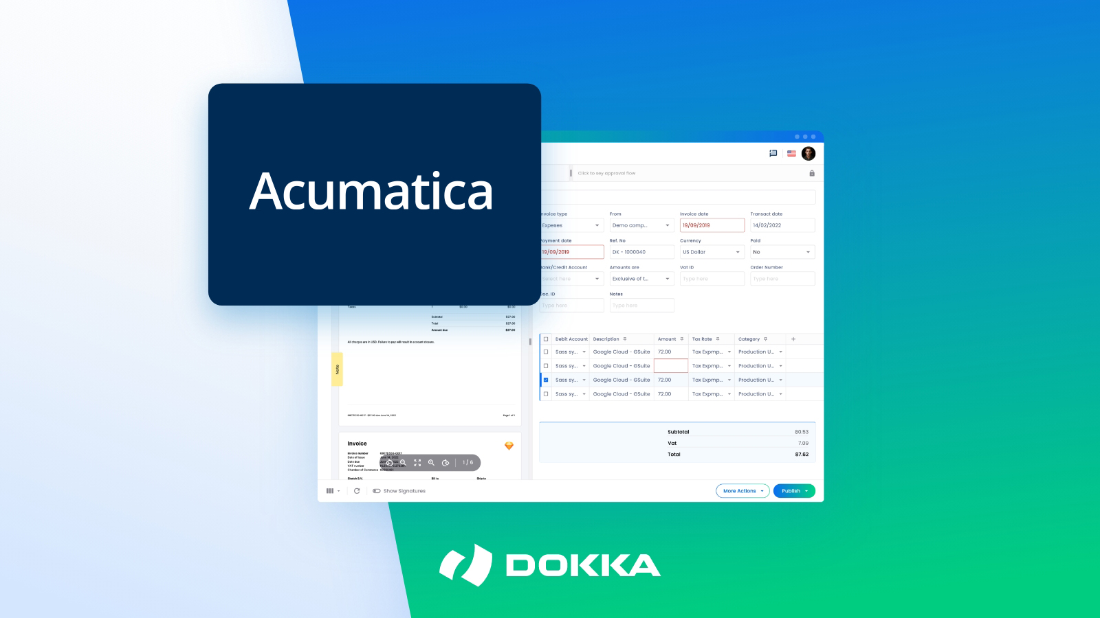Acumatica AP Automation Software | DOKKA