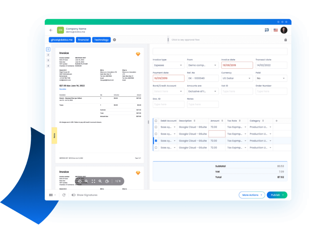AP Automation Software, AI-Powered | DOKKA